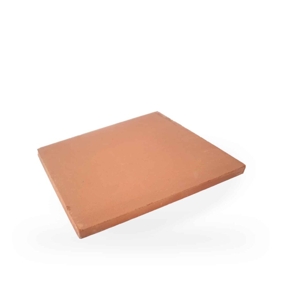 Baldosa De Barro 40x40x1,8 Cm Color Rojo - Baldosas Para Exterior .es
